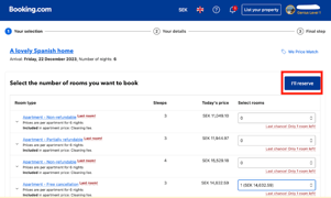 Request Booking on Booking.com